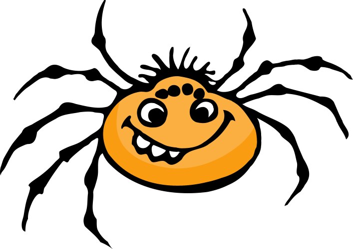 Spider cartoon character Royalty Free Vector Image