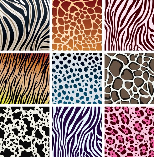 Animal skin hand drawn texture seamless pattern Vector Image