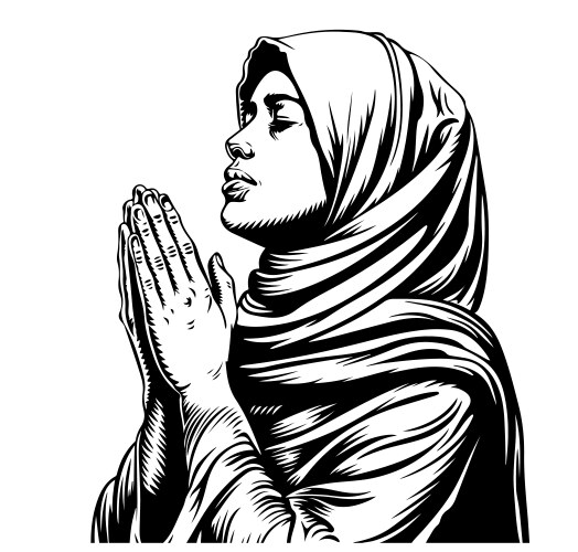 Praying Women Vector Images (over 1,100)