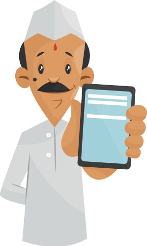 Tiffin service man Royalty Free Vector Image - VectorStock