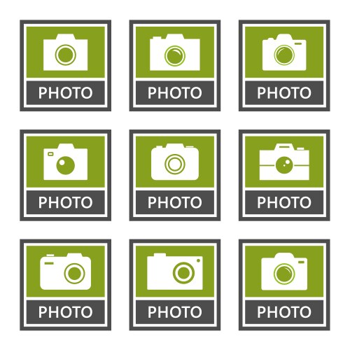 Security camera sticker video surveillance Vector Image