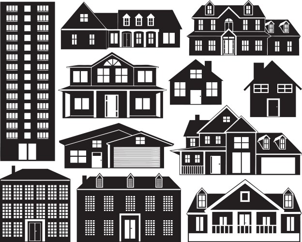 House Silhouette Vector Images (over 190,000)