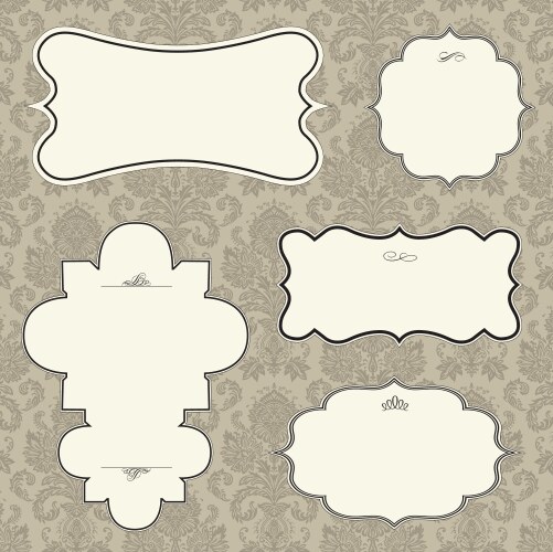 Frame set Royalty Free Vector Image - VectorStock