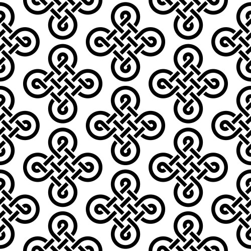 Celtic irish knots seamless pattern Royalty Free Vector