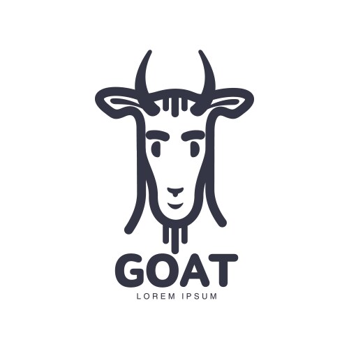 Goat logo Royalty Free Vector Image - VectorStock