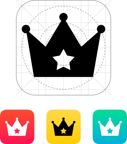 King crown isolated icon Royalty Free Vector Image