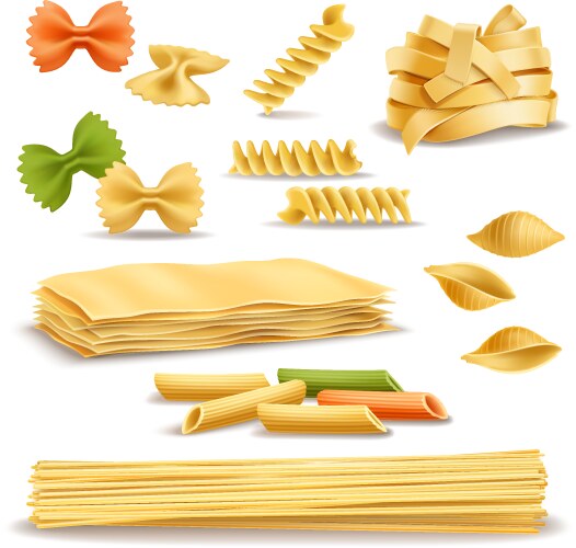 Packages of dry pasta Royalty Free Vector Image