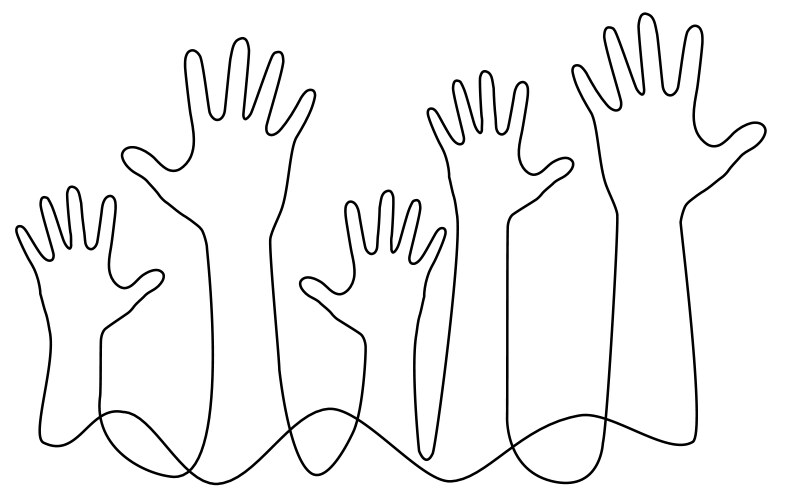 Toronto city one line drawing Royalty Free Vector Image