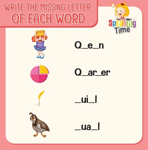First letter a word educational activity Vector Image