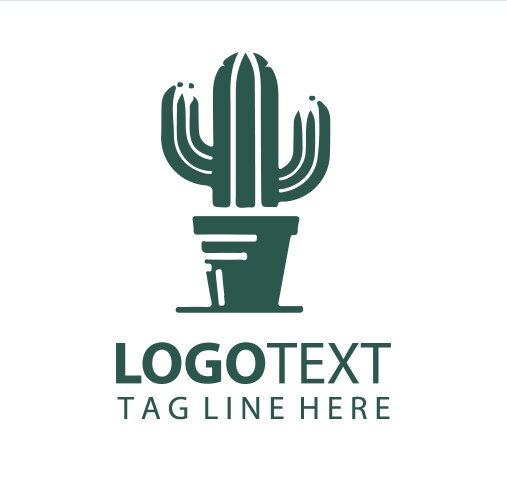 Cactus logo Royalty Free Vector Image - VectorStock