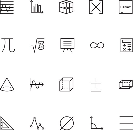 Mathematics Icons Vector Images (over 70,000)