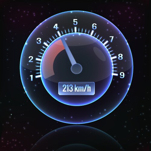 Speedometer interface background Royalty Free Vector Image