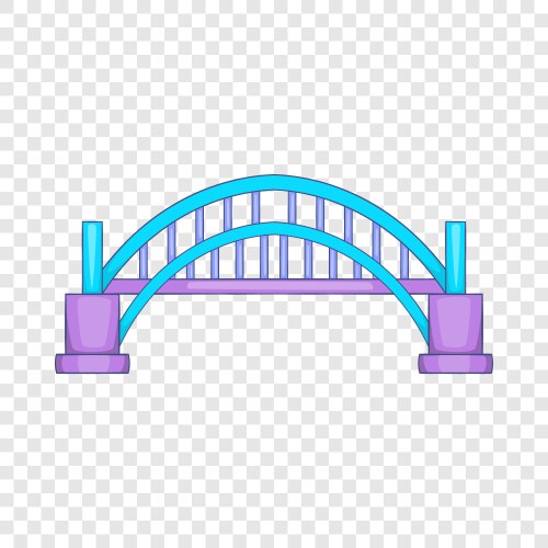 Sydney harbour bridge icon cartoon Royalty Free Vector Image