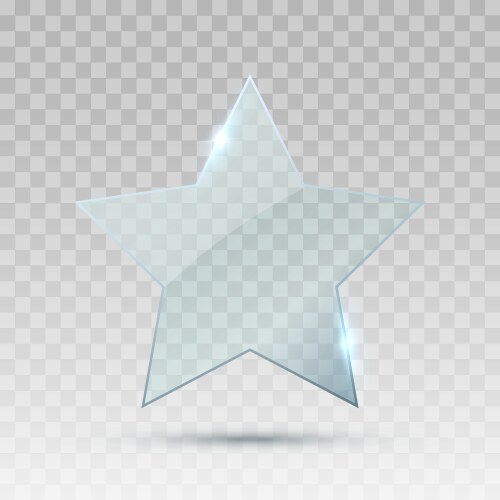Gold glitter star on transparent background Vector Image