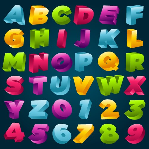 Colorful Alphabet Vector Images (over 240,000)