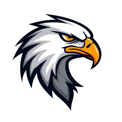 Furious eagle sport logo concept isolated Vector Image
