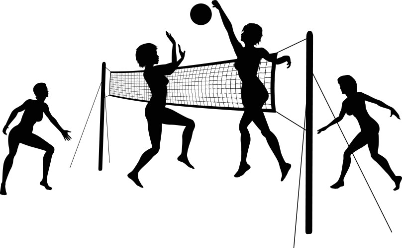 Outline Volleyball Vector Images (over 4,100)