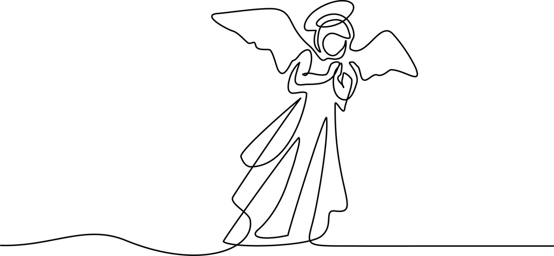 One Line Drawing Christmas Vector Images (over 2,400)