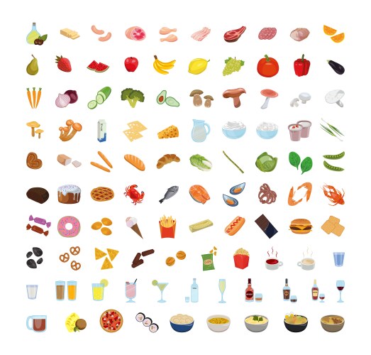 Food concept design Royalty Free Vector Image - VectorStock