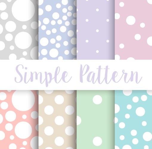 Number 7 with white polka dots on pastel pink Vector Image