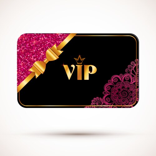 Abstract card with golden frame Royalty Free Vector Image