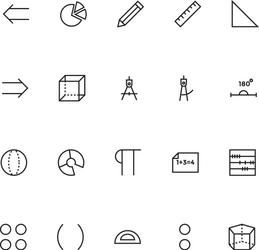 Mathematics Icons Vector Images (over 70,000)