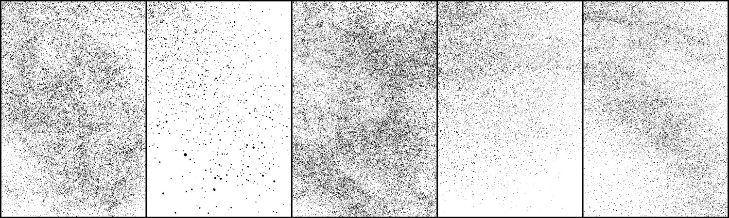 Set of distressed black texture Royalty Free Vector Image