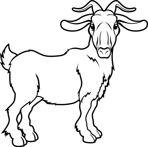 Billy goat Royalty Free Vector Image - VectorStock