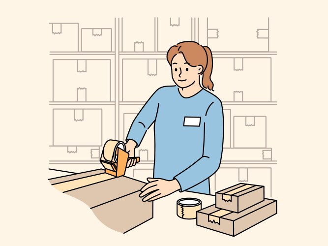Woman Packing Vector Images (over 20,000)