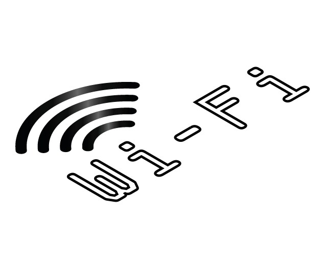 Wifi text symbol Royalty Free Vector Image - VectorStock