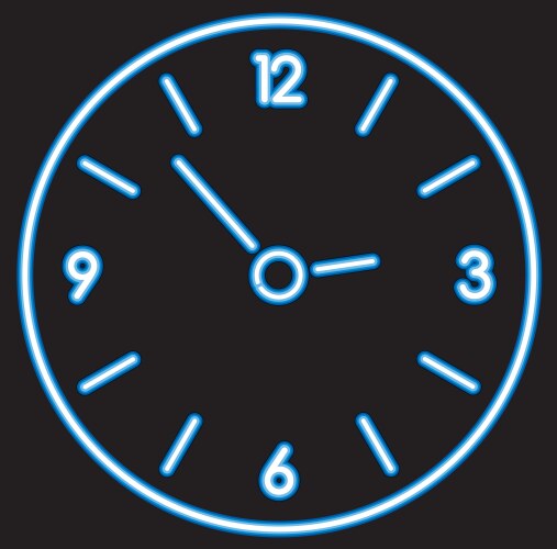 Colorful clock Royalty Free Vector Image - VectorStock