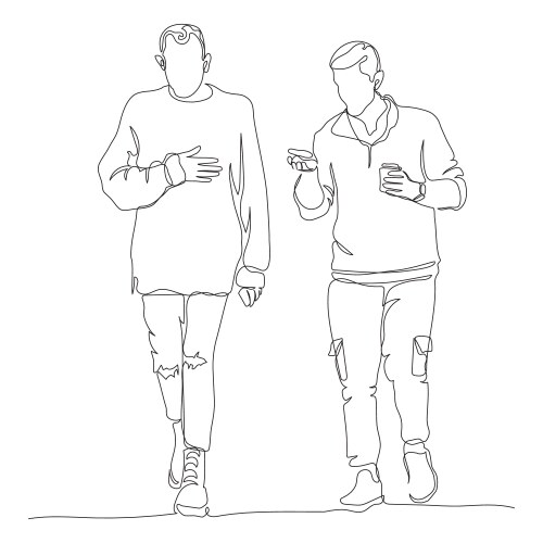 Two People Talking Drawing Vector Images (over 540)