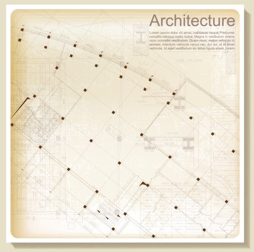 Architecture plans Royalty Free Vector Image - VectorStock