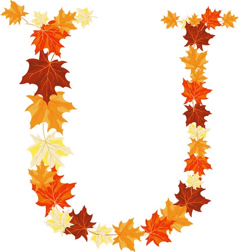 Floral letter m for your design Royalty Free Vector Image