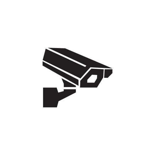 Cctv icon logo design template Royalty Free Vector Image