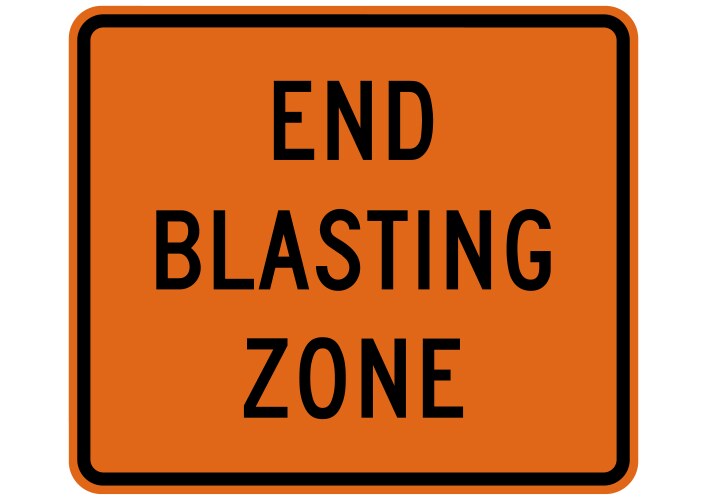 No passing zone sign Royalty Free Vector Image