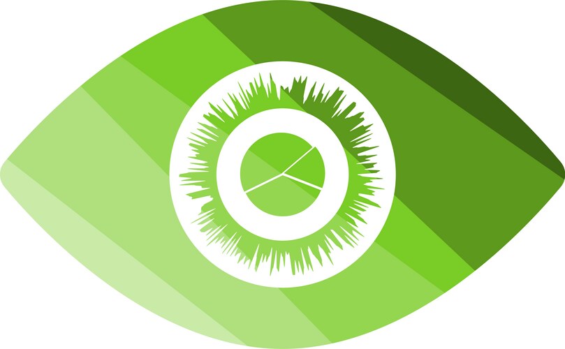 Beautiful eye brown and blue pupil Royalty Free Vector Image