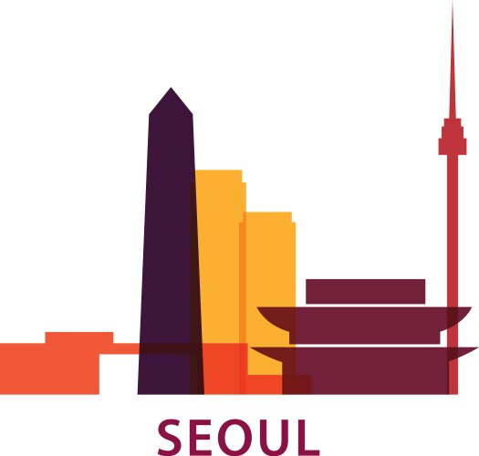 Seoul logo Royalty Free Vector Image - VectorStock