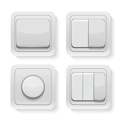 Realistic switch Royalty Free Vector Image - VectorStock