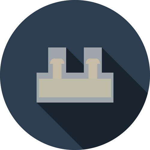 Terminal electrical icon charging the battery Vector Image