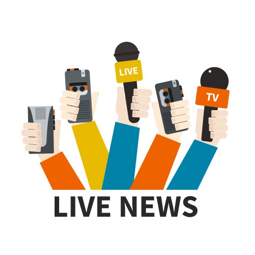 Press reporter id card template Royalty Free Vector Image