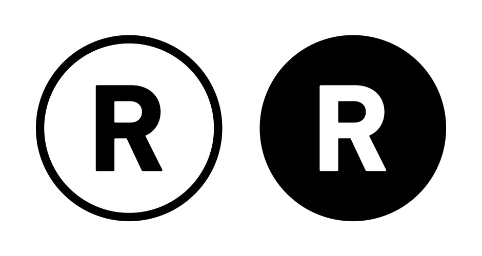 Registered icon Royalty Free Vector Image - VectorStock