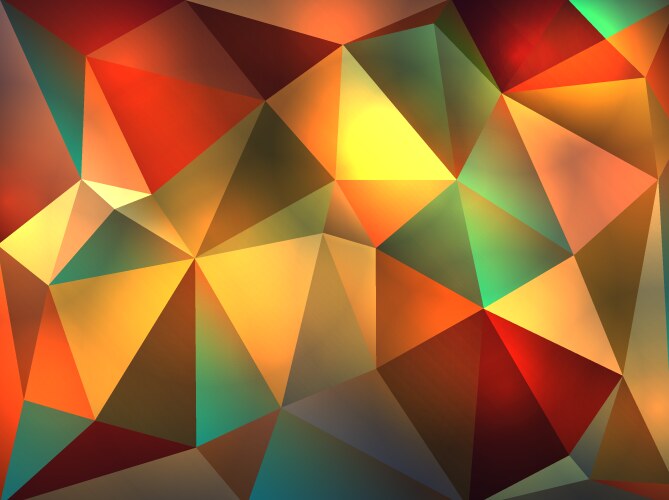 Colorful stained glass window seamless pattern Vector Image