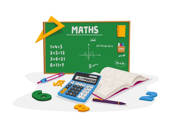 Young Student Solving Math Problem – Royalty-Free Vector | VectorStock