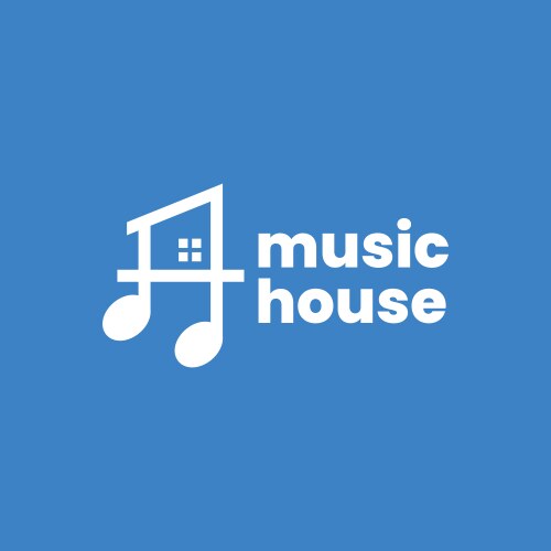 Music notes logo icon Royalty Free Vector Image