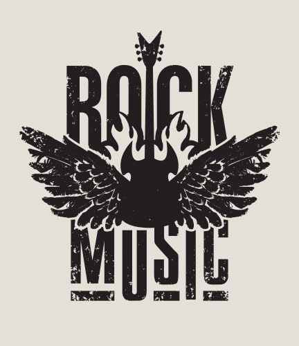 Rock n roll Royalty Free Vector Image - VectorStock