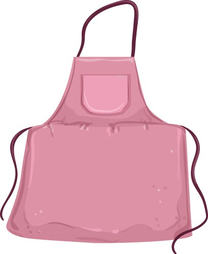 Fabric apron kitchen cartoon Royalty Free Vector Image