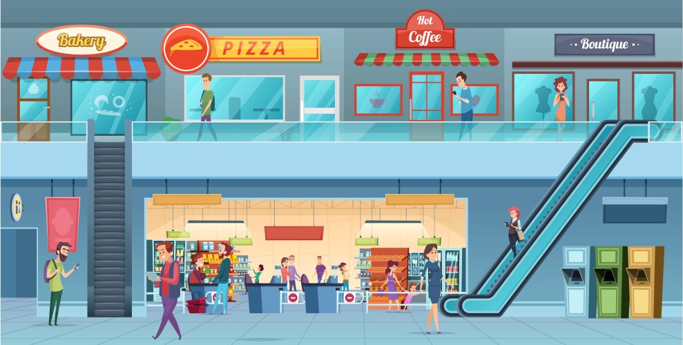 Cartoon Mall Vector Images (over 11,000)