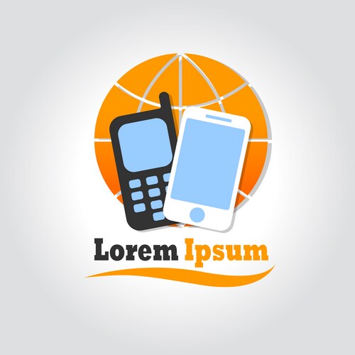 Telephone shop logo Vector Images & Graphics for Commercial Use ...