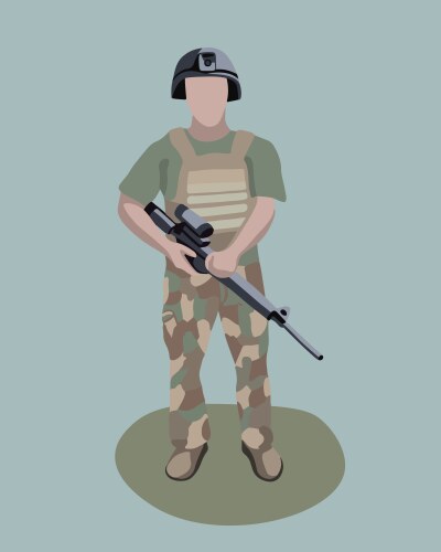 Military men set Royalty Free Vector Image - VectorStock